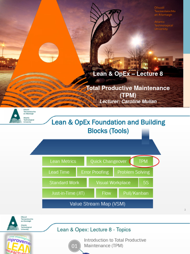 Lecture 8 - Lean OPEx - TPM (March 2024) | PDF | Lean Manufacturing ...