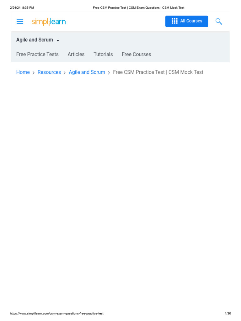 SimpliLearn - 24th Feb 2024 | PDF | Scrum (Software Development) | Agile Software Development