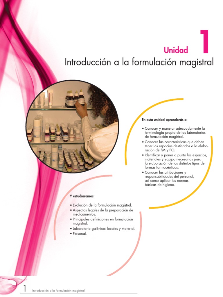 Introducción a la formulación magistral | PDF | Farmacia | Medicamentos con receta