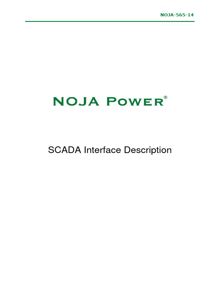 NOJA-565-14 SCADA Interface Description - 0 | PDF | I Pv6 | Ip Address
