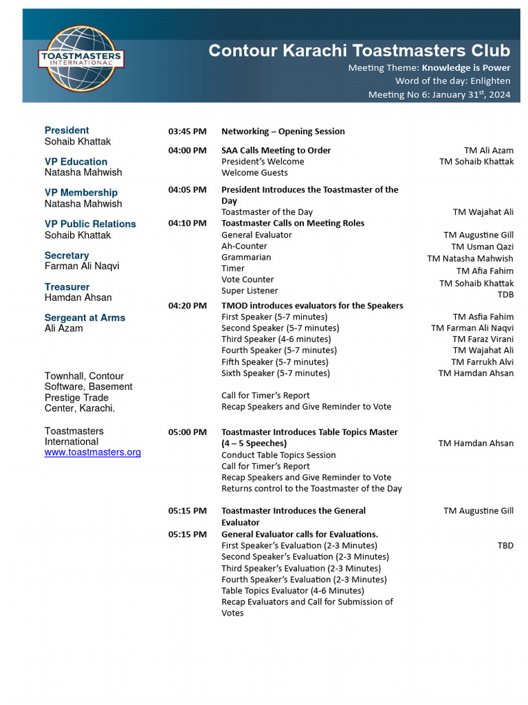 CKTMC Meeting 6 Agenda 31.01.24 - Updated 1 | PDF