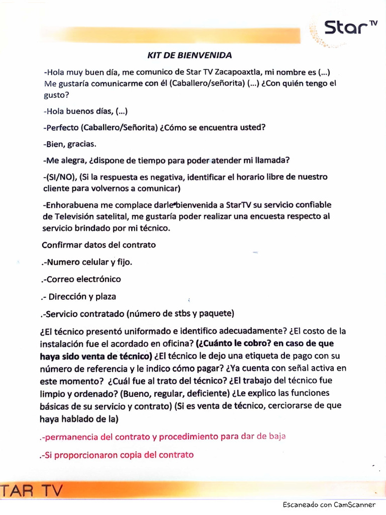 Kit Bienvenida | PDF