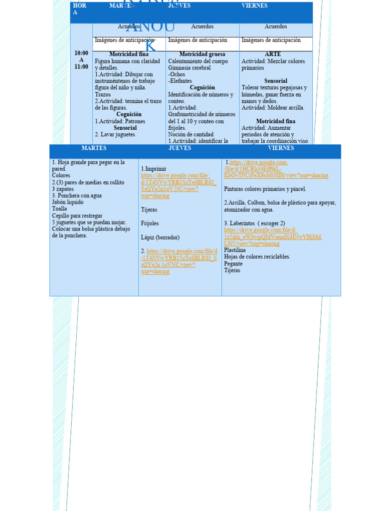 Clases Anouk 2 | PDF