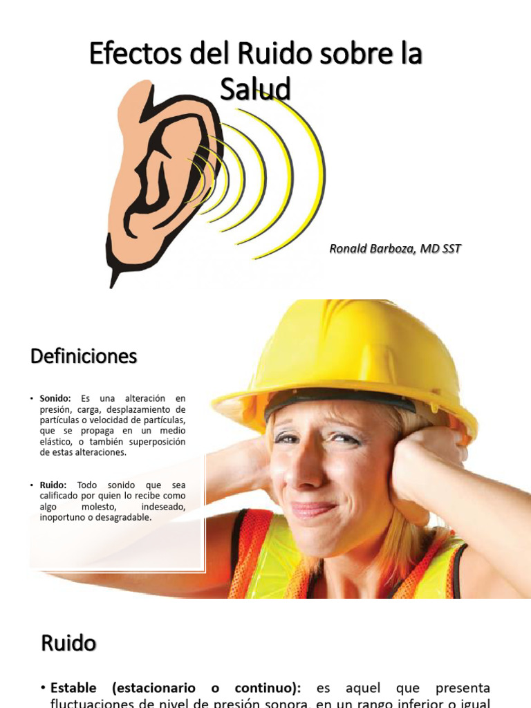 Efectos Del Ruido Sobre La Salud Pdf Ruido Sonido