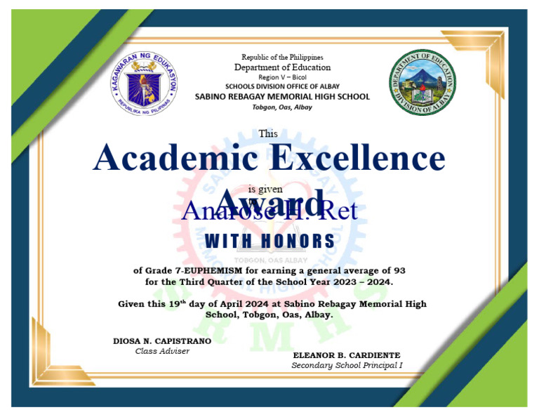 Q2-CERT-WITH-HONORS-SHORT Ret | PDF