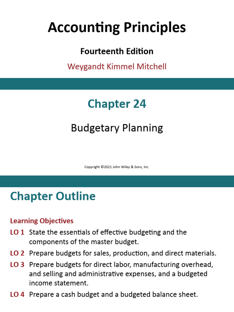 Ch24 Budgetary-Planning | PDF | Budget | Balance Sheet