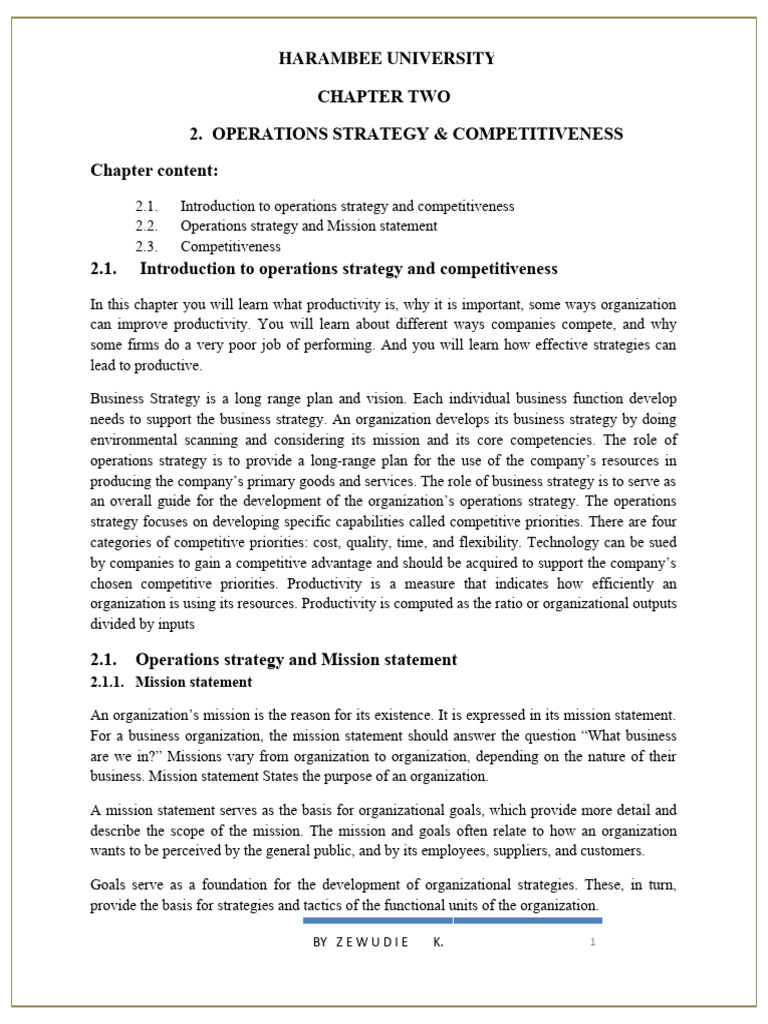 CHAPTER 2 (6) | PDF | Strategic Management | Swot Analysis