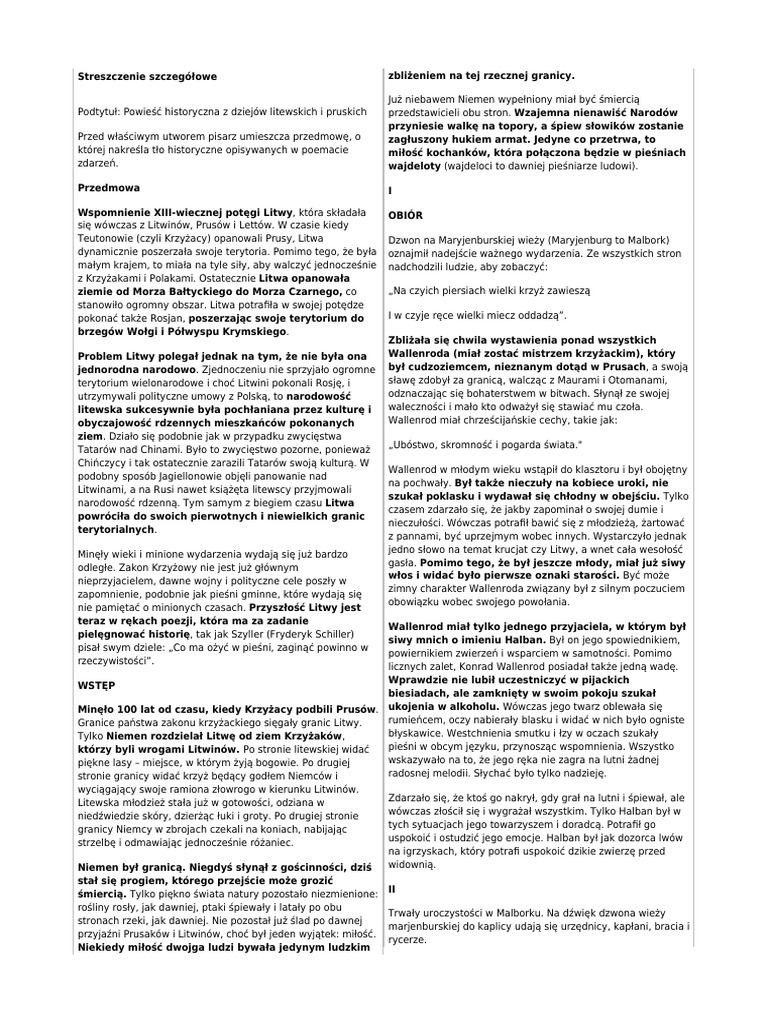 Konrad-Wallenrod Sciaga | PDF