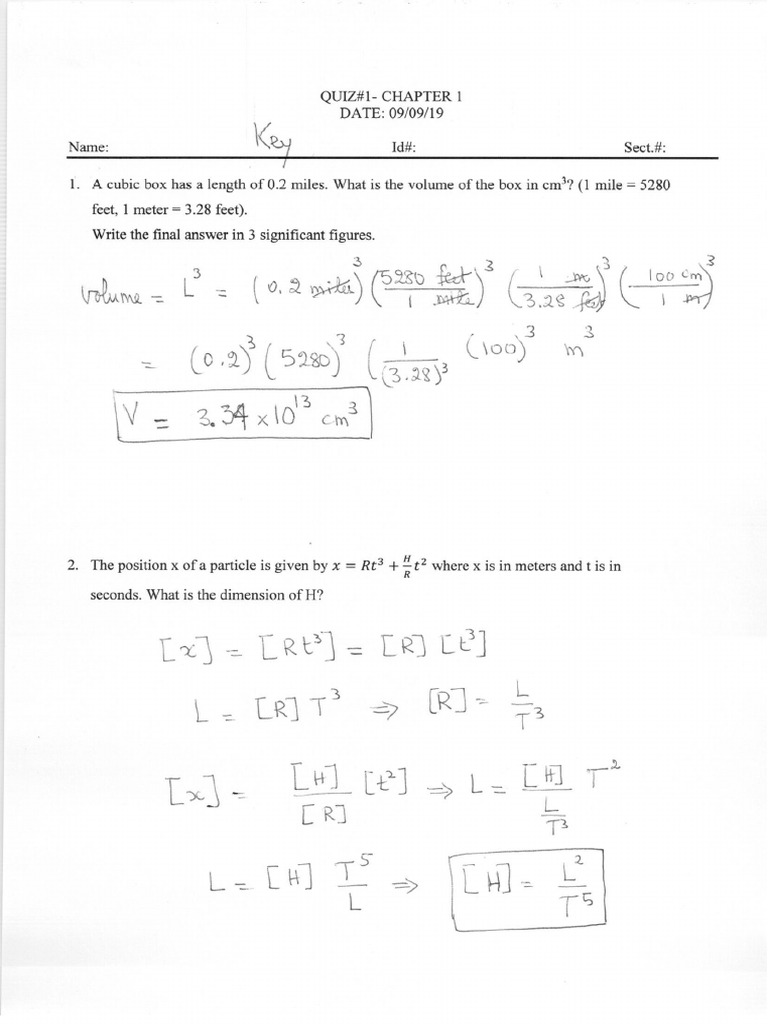 Phys101 Q1 191 | PDF