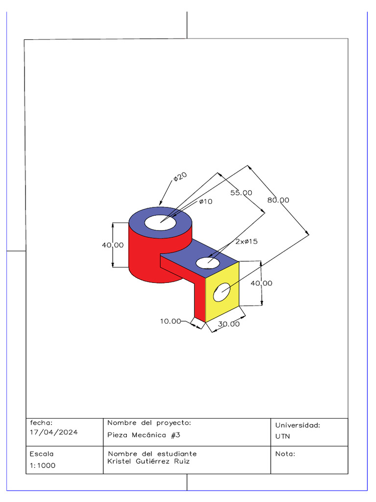 Pieza Mecánica #3 | PDF