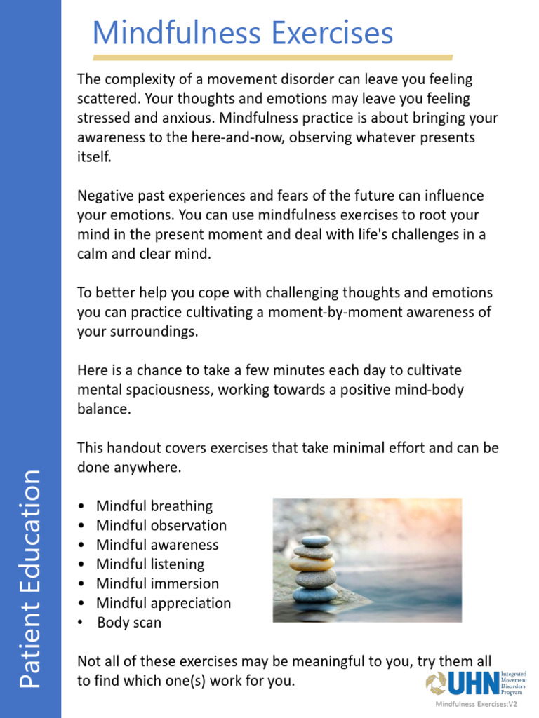 Mindfulness Exercises | PDF | Mindfulness | Thought