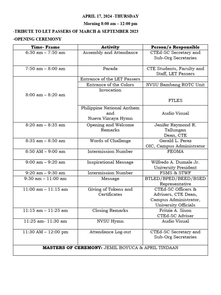 Educ Fiesta Program | PDF