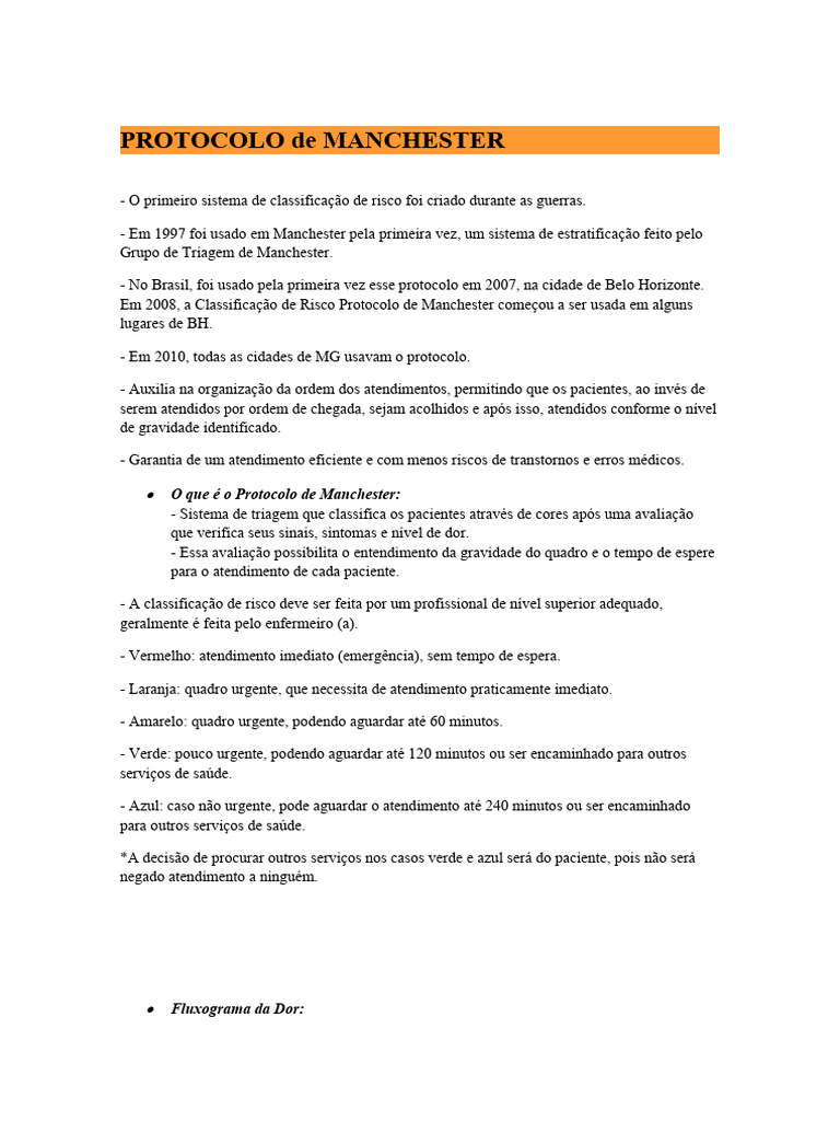 Protocolo de Manchester | PDF