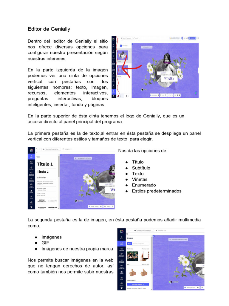 Editor Genially | Descargar gratis PDF | Imagen | Información