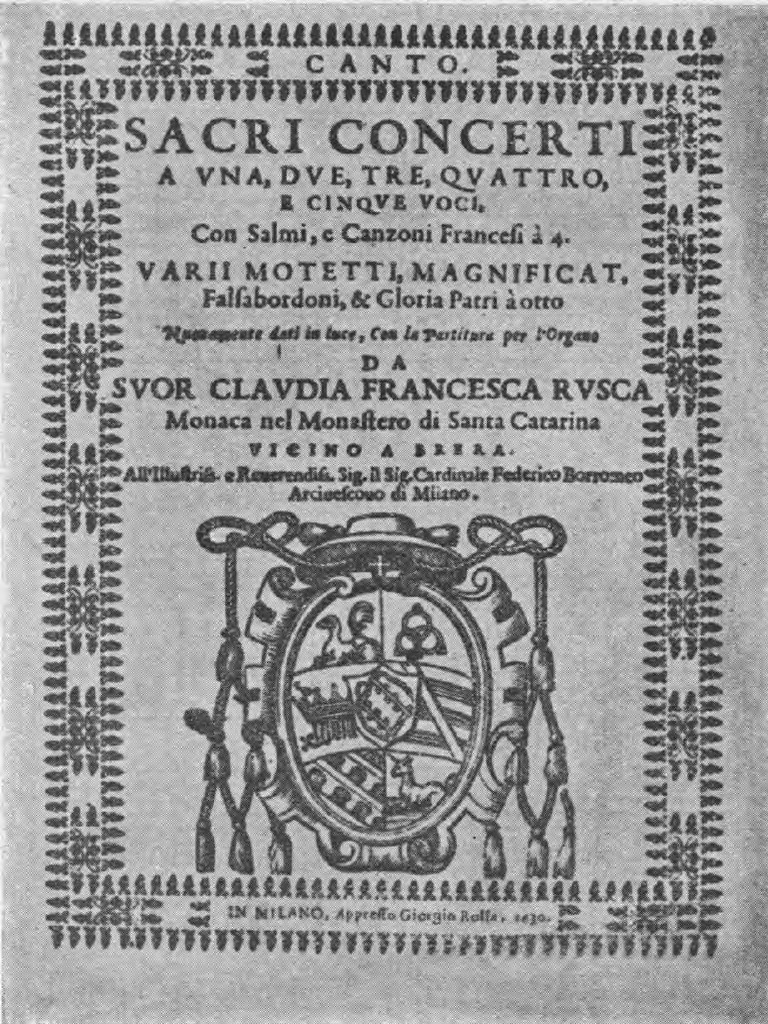 Rusca, Claudia Sacri Concerti - ORIG | PDF