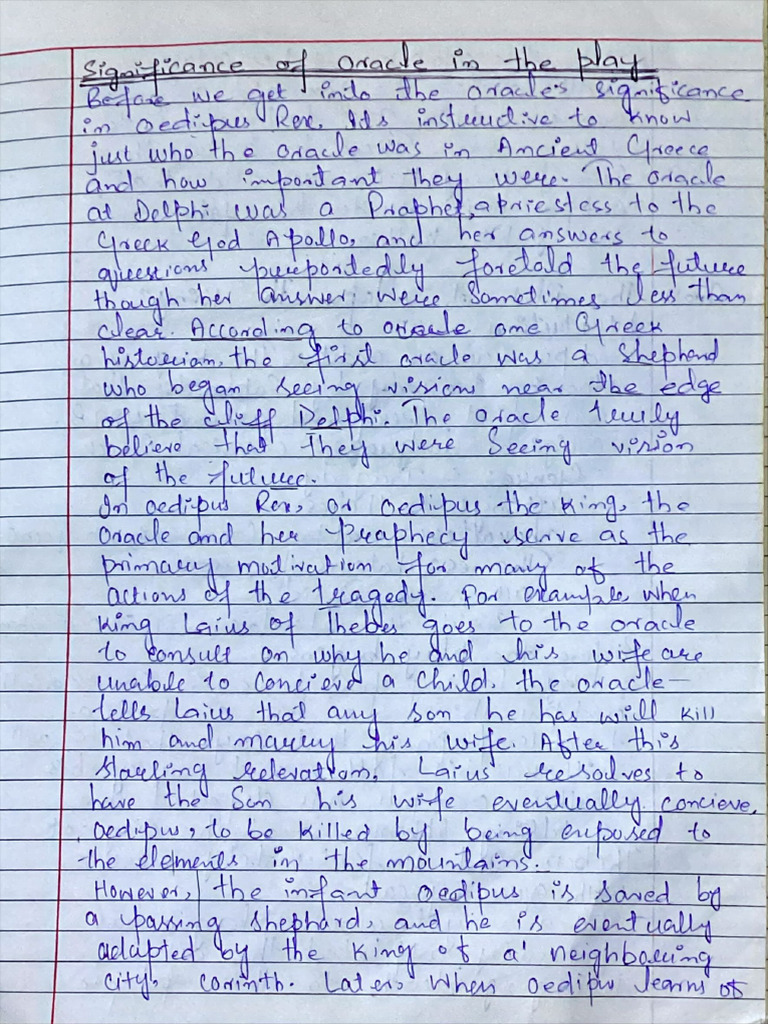 Odeipus. The Trail | PDF