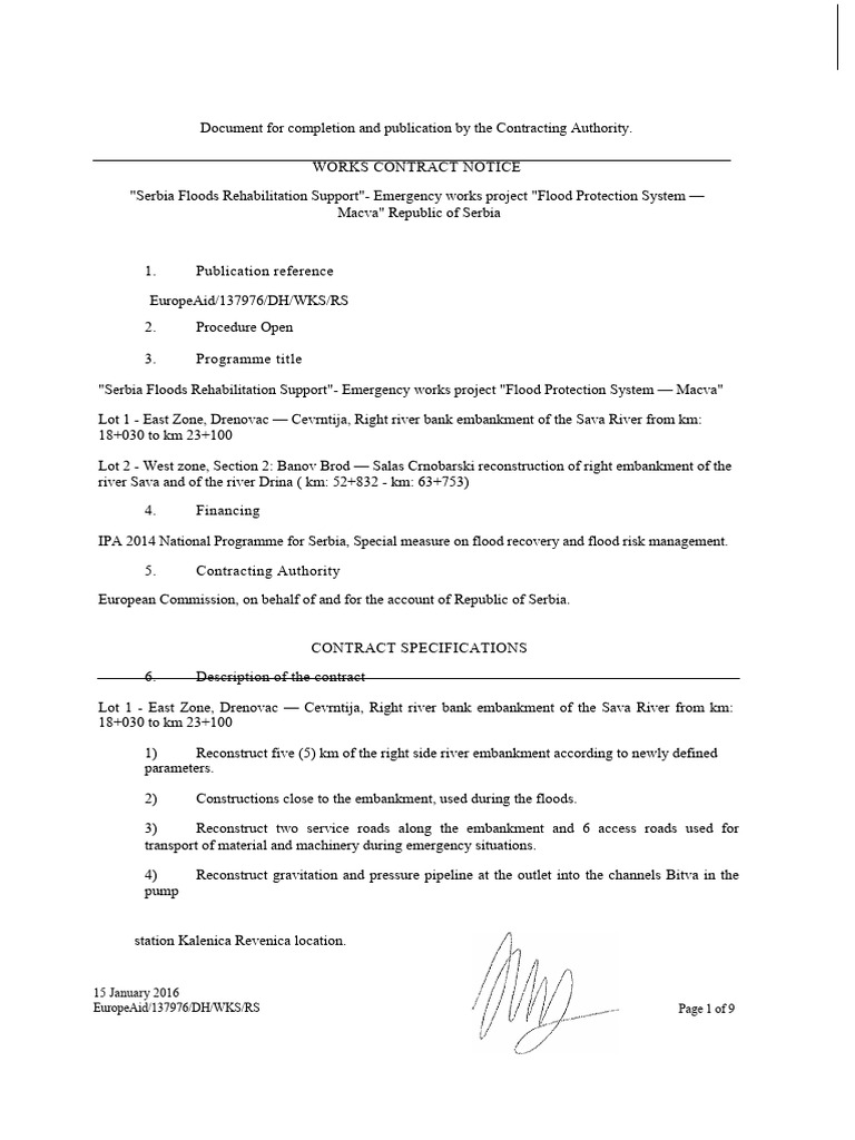 Contract Notice PDF | PDF | Euro | Joint Venture