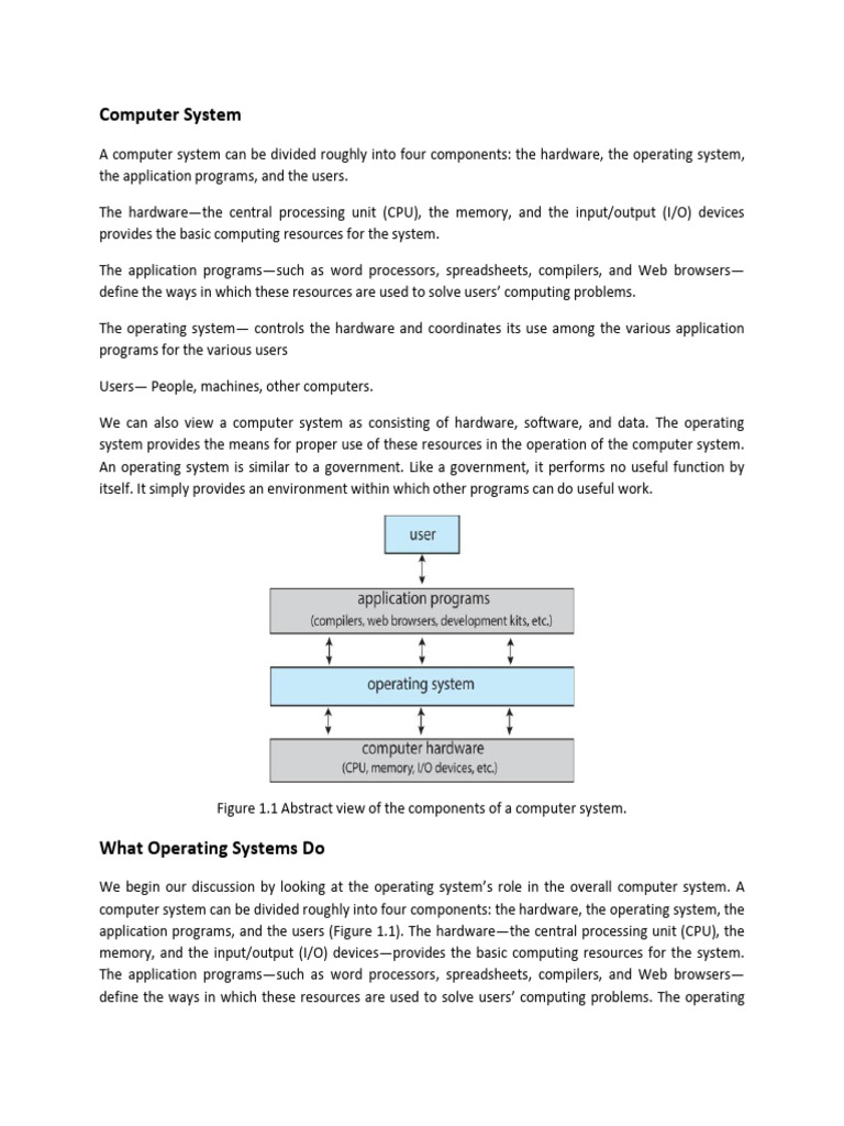 Lecture Note 1 | PDF | Operating System | Read Only Memory
