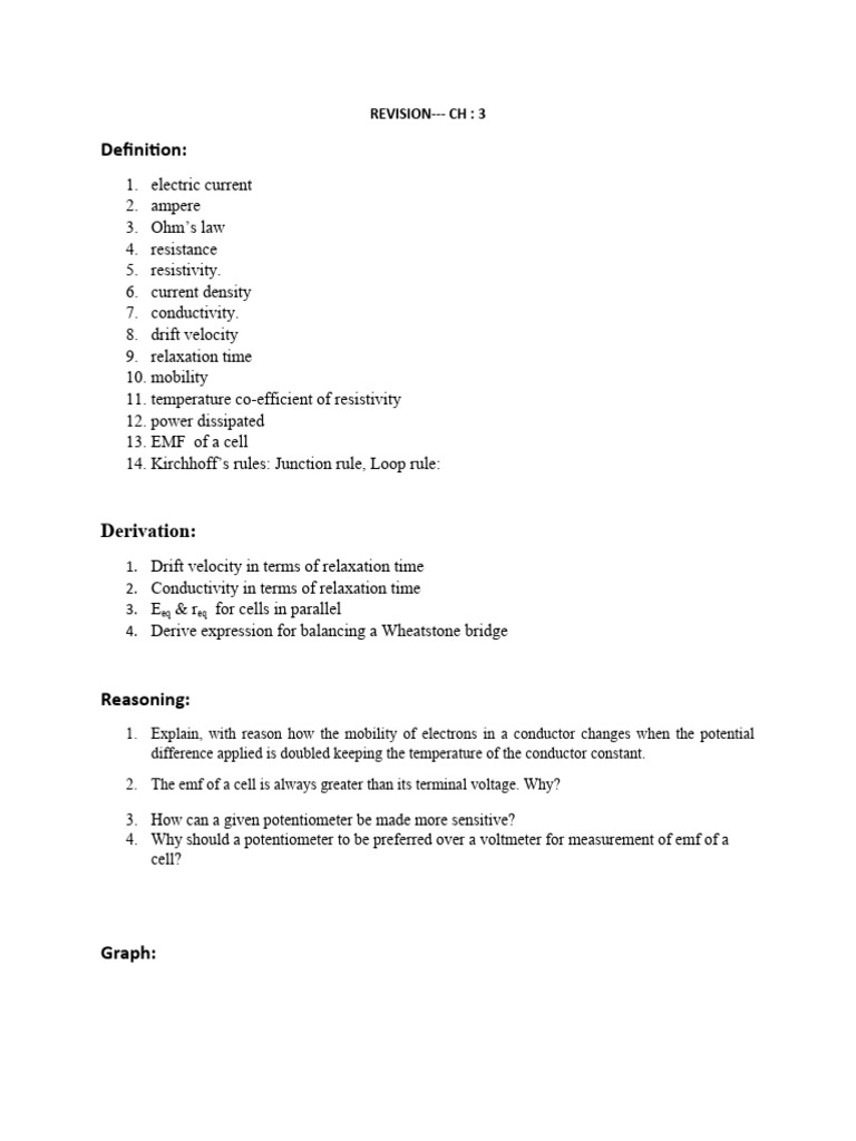 REVISION CH 3 | PDF | Teaching Methods & Materials | Science & Mathematics