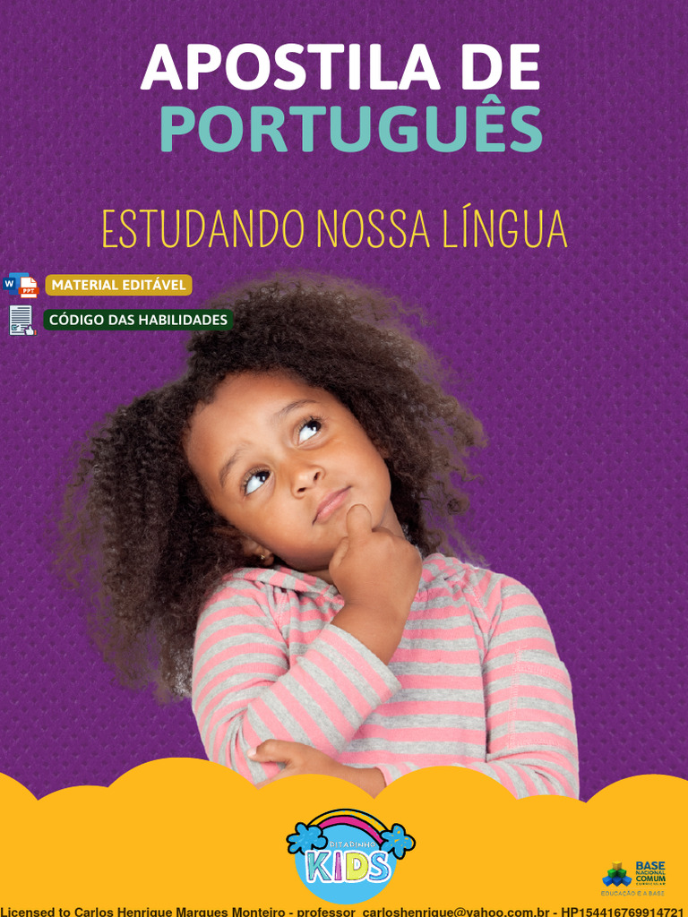 Apostila+de+Português Desbloqueado | PDF | Espectro do autismo | Pedagogia