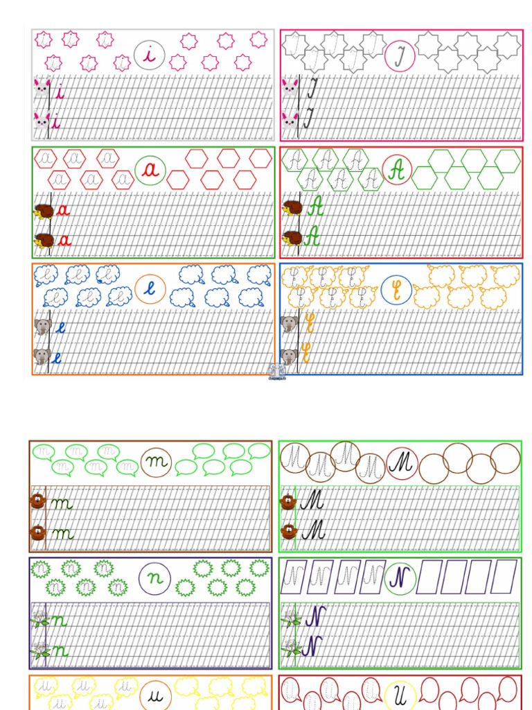 Litere Pentru Caiet | PDF