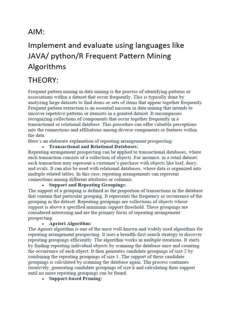 Dw&bi PR6 | Download Free PDF | Algorithms | Data Management
