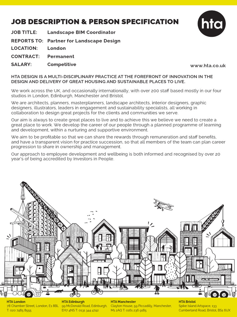 Landscape Bim Coordinator Job Description Person Spec Apr 21 | PDF ...