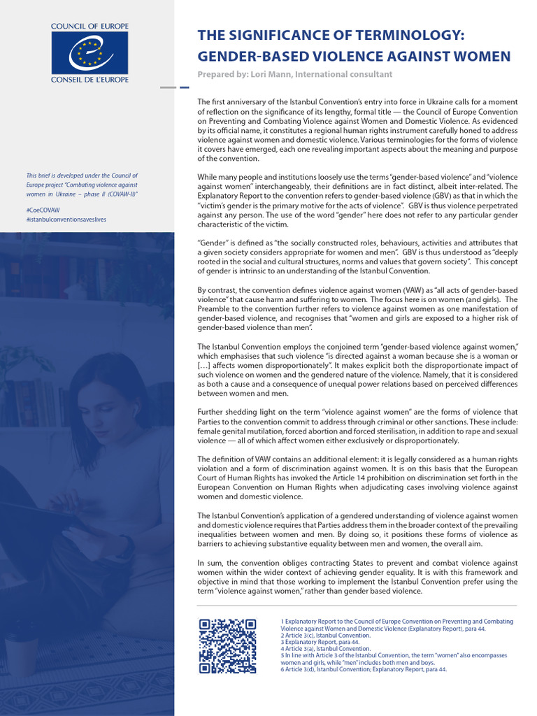 Understanding Gender-Based Violence Terms | PDF | Violence Against ...