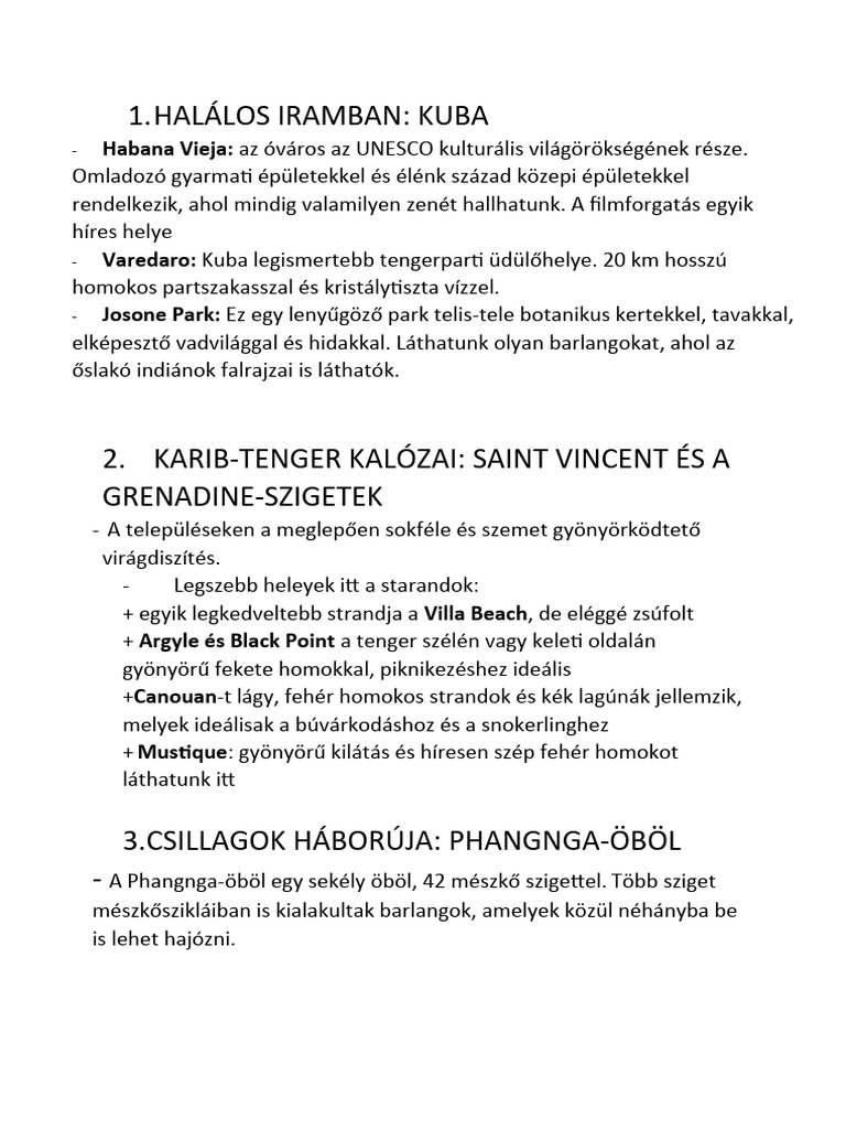 Filmek Helyszínei | PDF