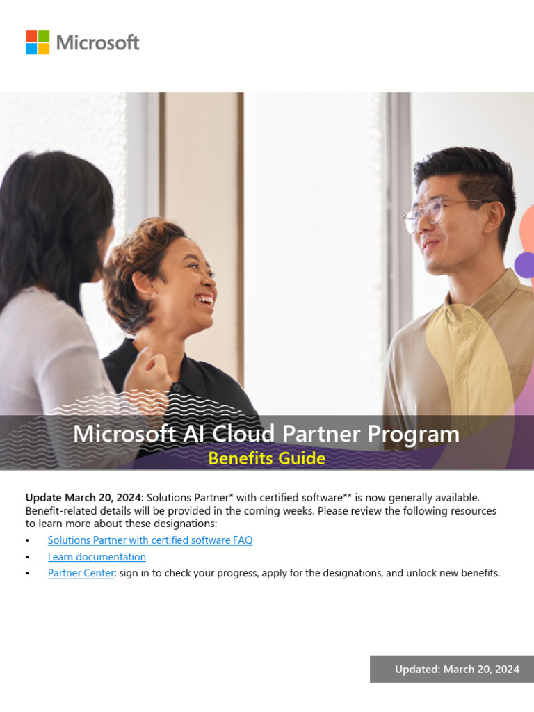 Microsoft AI Cloud Partner Program Benefits Guide-3 | PDF | Microsoft Azure | Microsoft Windows