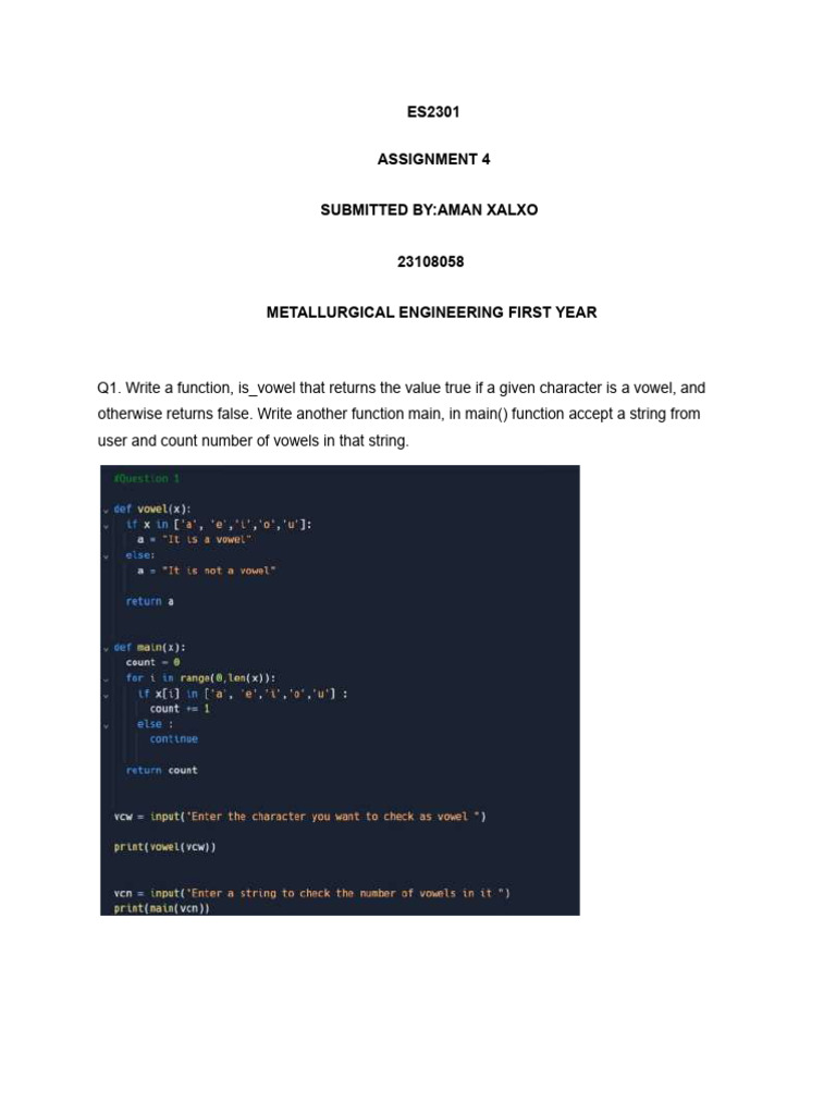 Python Programming Assignment | PDF | Function (Mathematics) | Mathematical Logic