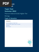 Edexcel GCSE Combined Science Checklist | PDF | Enzyme | Genotype
