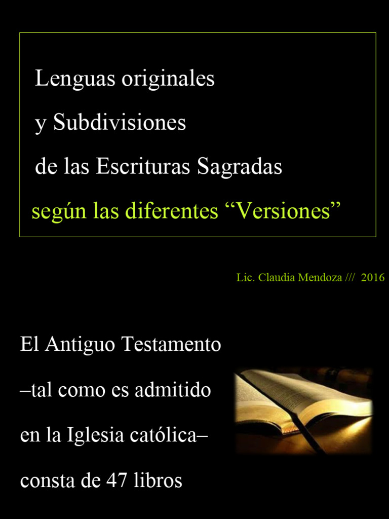 Biblia (Subdivisiones) | PDF | Septuaginta | Biblia