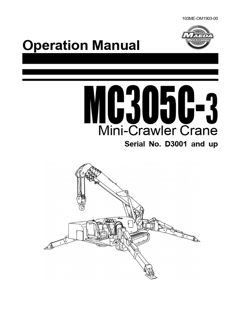 Op MC305C 3 | PDF | Crane (Machine) | Engines