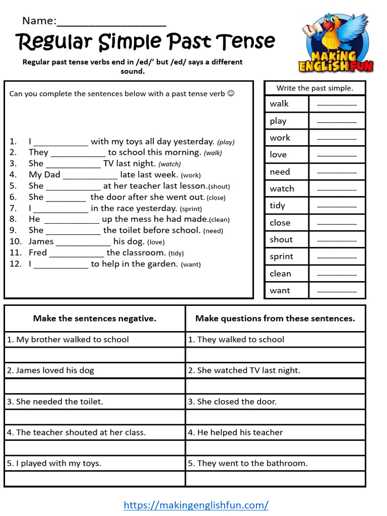 Past-Simple-Worksheets | PDF