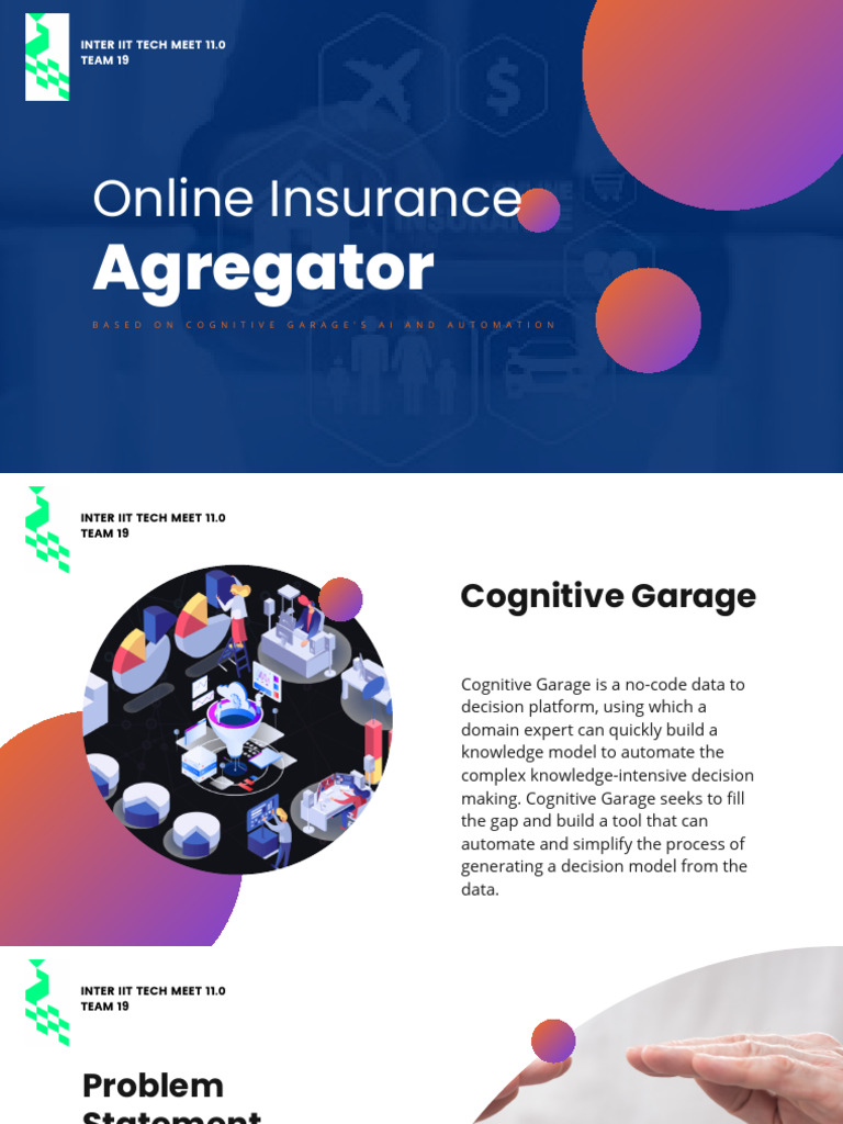 Online Insurance Aggregator Presentation | PDF | Cognition | Cognitive ...