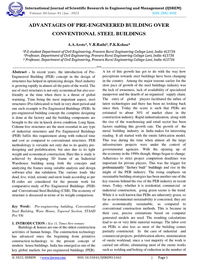 Advantages of Pre-Engineered Building Over Conventional Steel Buildings ...