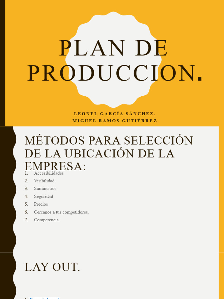 Plan de Produccion | Descargar gratis PDF | Business | Ecología
