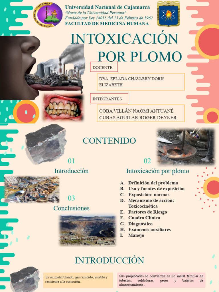 Intoxicación por Plomo: Diagnóstico y Manejo | PDF | Dirigir | Metalurgia