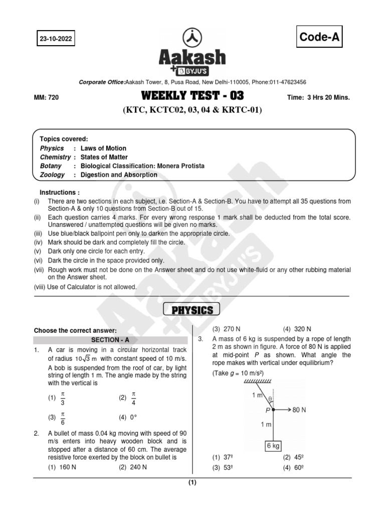 WT-03 - Target Batches - Code-A | PDF | Gases | Force