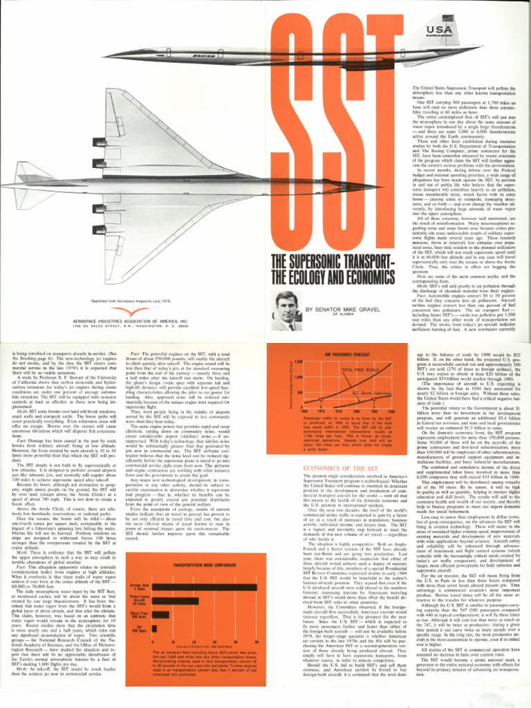Boeing SST ALP Back The SST Program Info | PDF