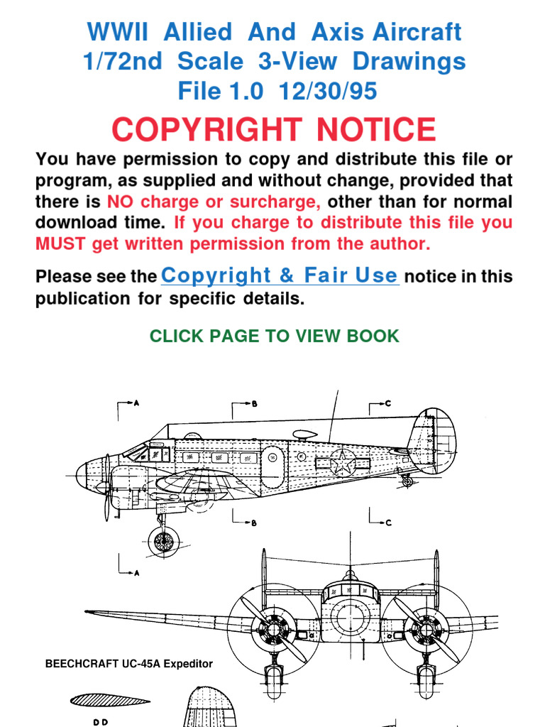 WWII Allied and Axis Aircraft 3-View Drawings | PDF