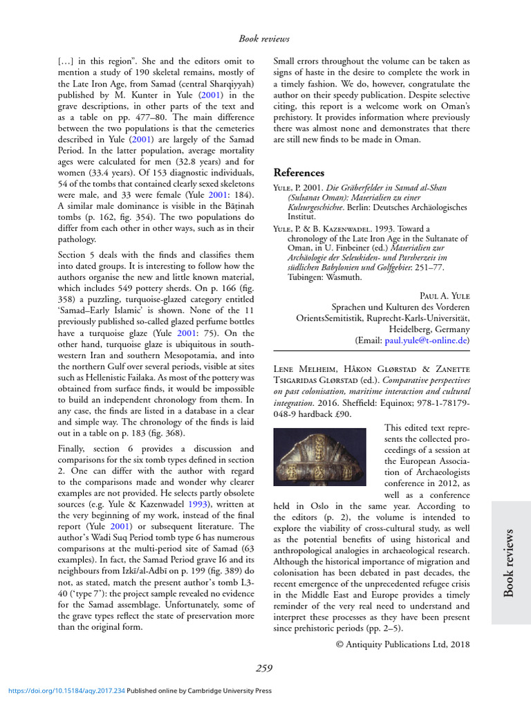 Book-Review Comparative Perspectives On Past Colonisation, Maritime ...