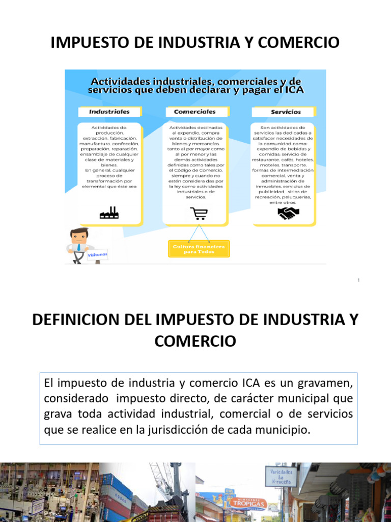 Impuesto de Industria y Comercio: ICA | PDF | Impuestos | Economias