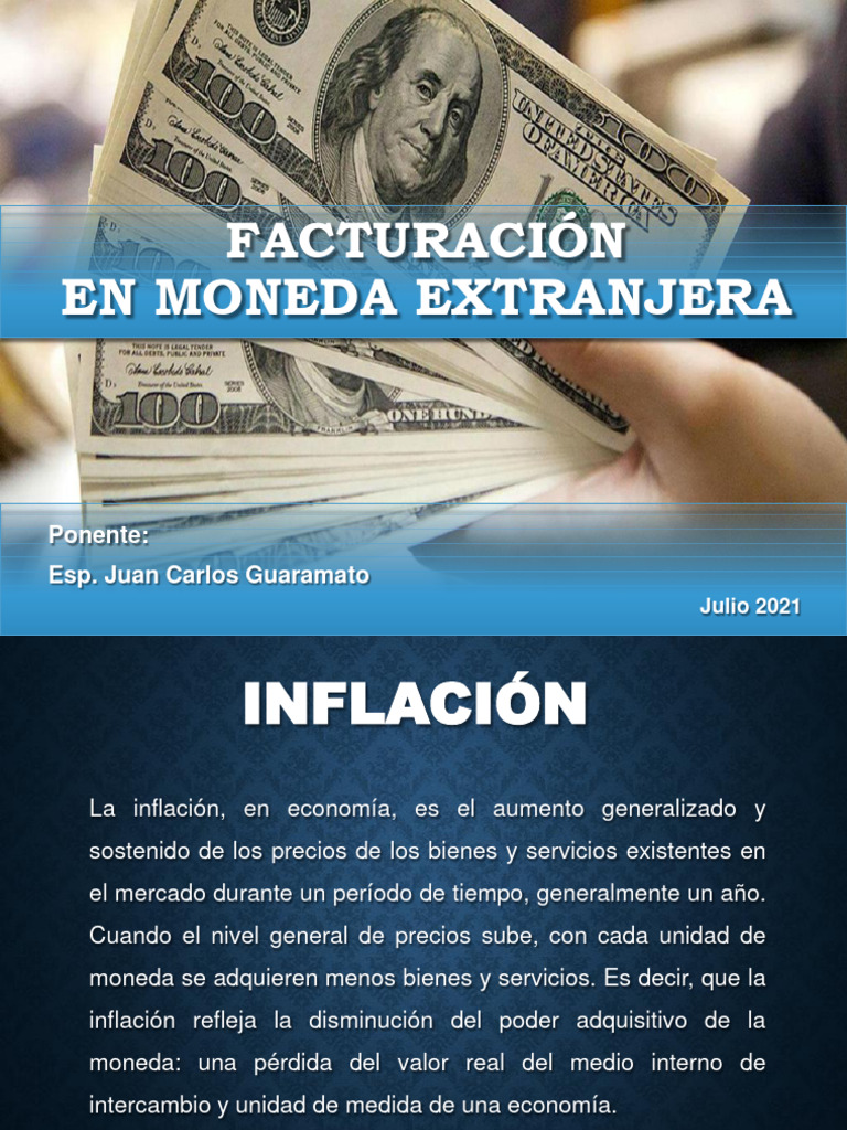 Facturación en Moneda Extranjera | PDF | Moneda | Tipo de cambio