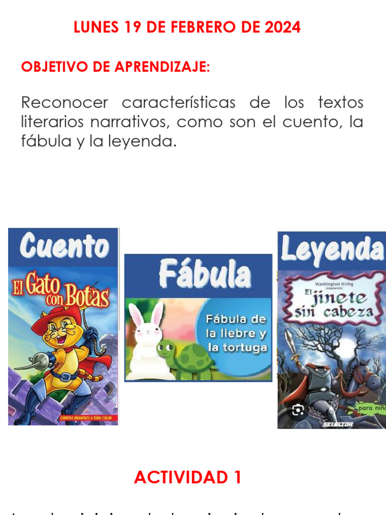 Cuentos, Fábulas y Leyendas para Niños | PDF | Cuentos | Narración