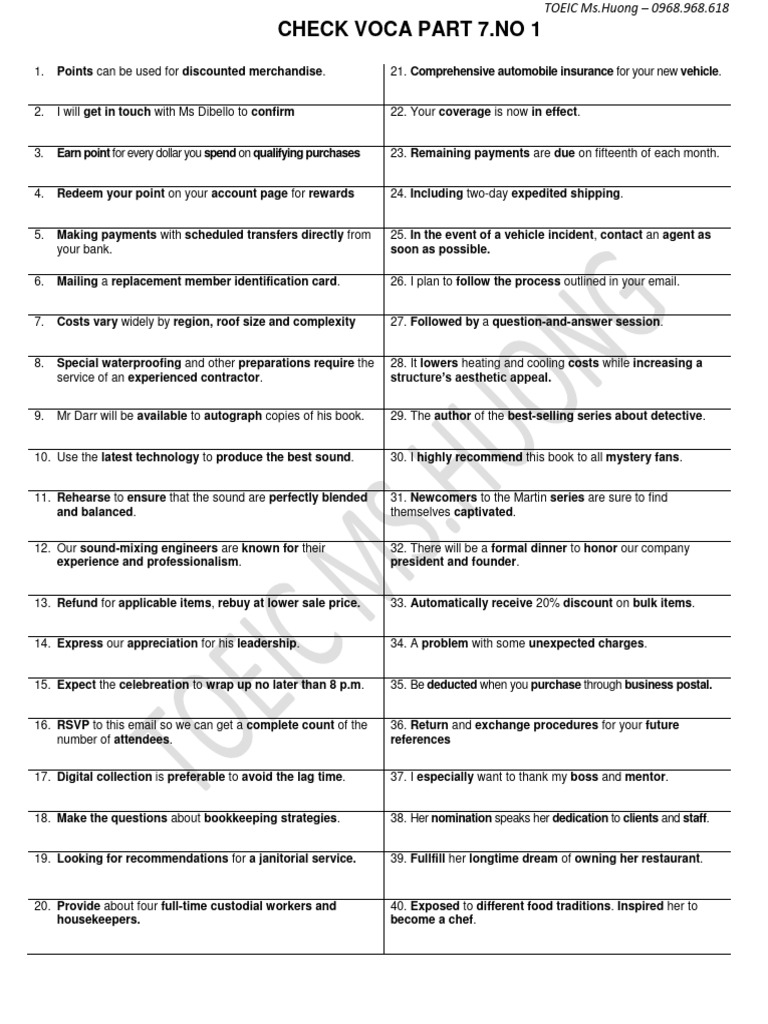 Check Voca Part 7 1 | PDF