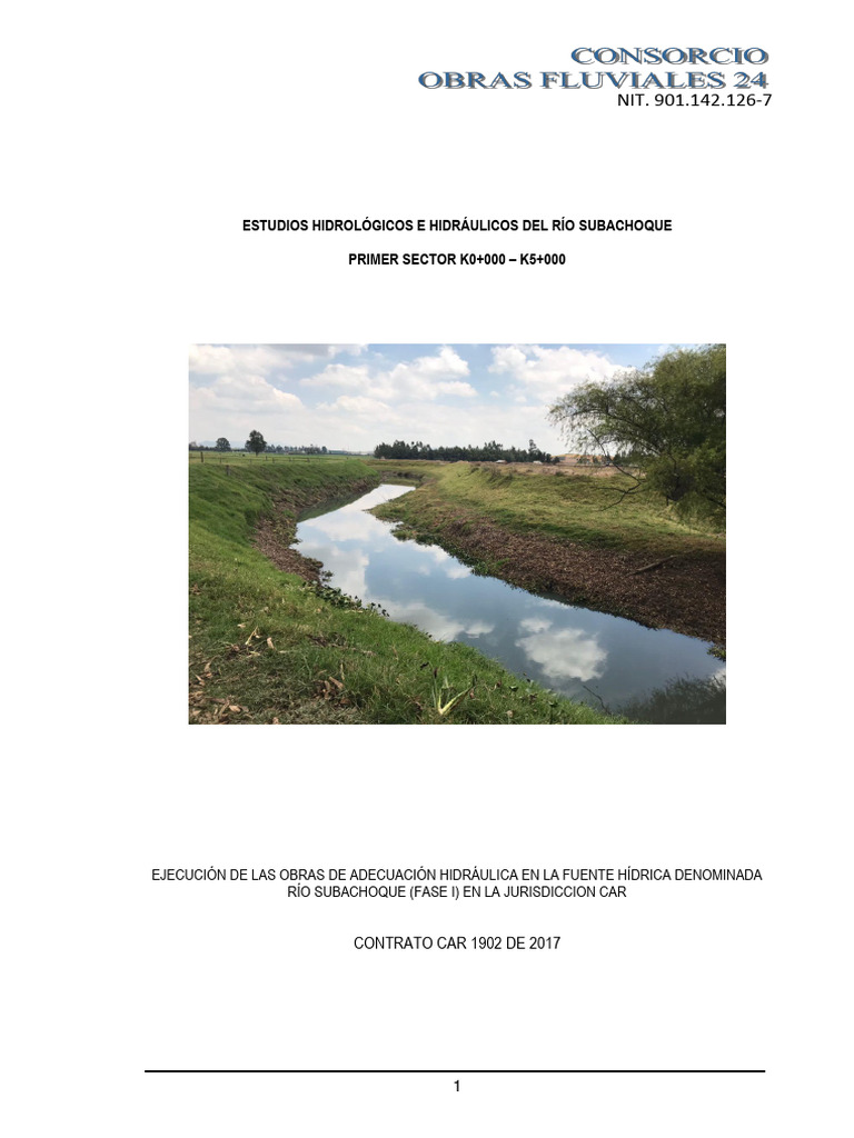 Hidrología e Hidráulica Río Subachoque.V3.E | PDF | Río | Inundar