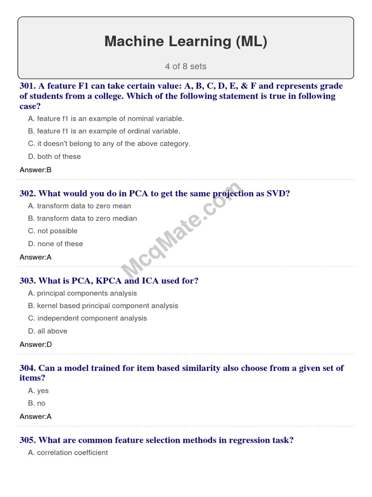 Machine-learning Set 4 | PDF | Machine Learning | Linear Regression