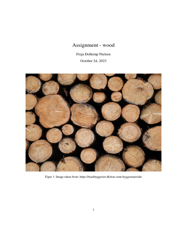 Assignment Wood - Freja Dollerup Nielsen | PDF | Wood | Strength Of ...